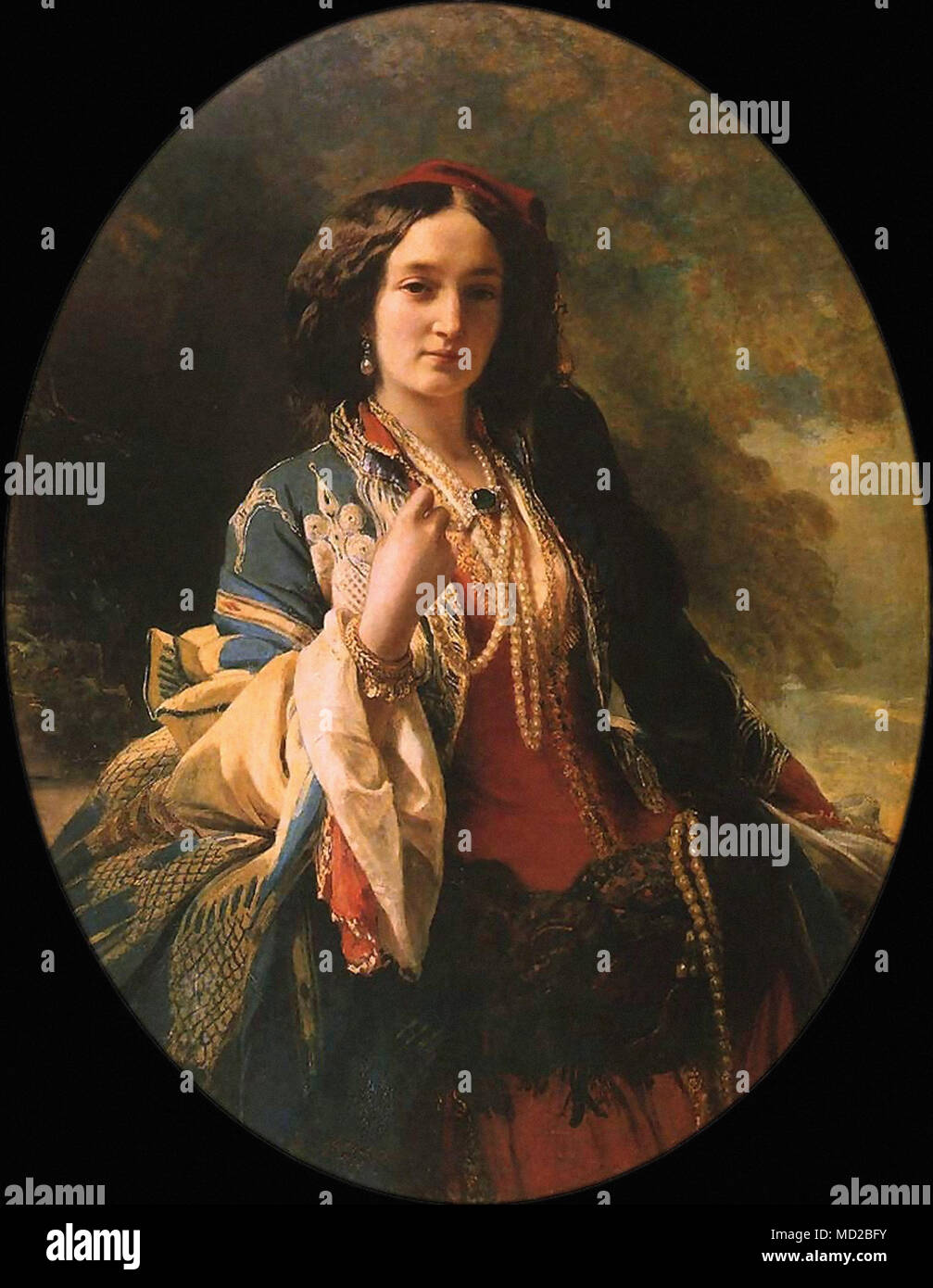 Winterhalter Franz Xavier - Katarzyna Branicka Countess Potocka Stock ...