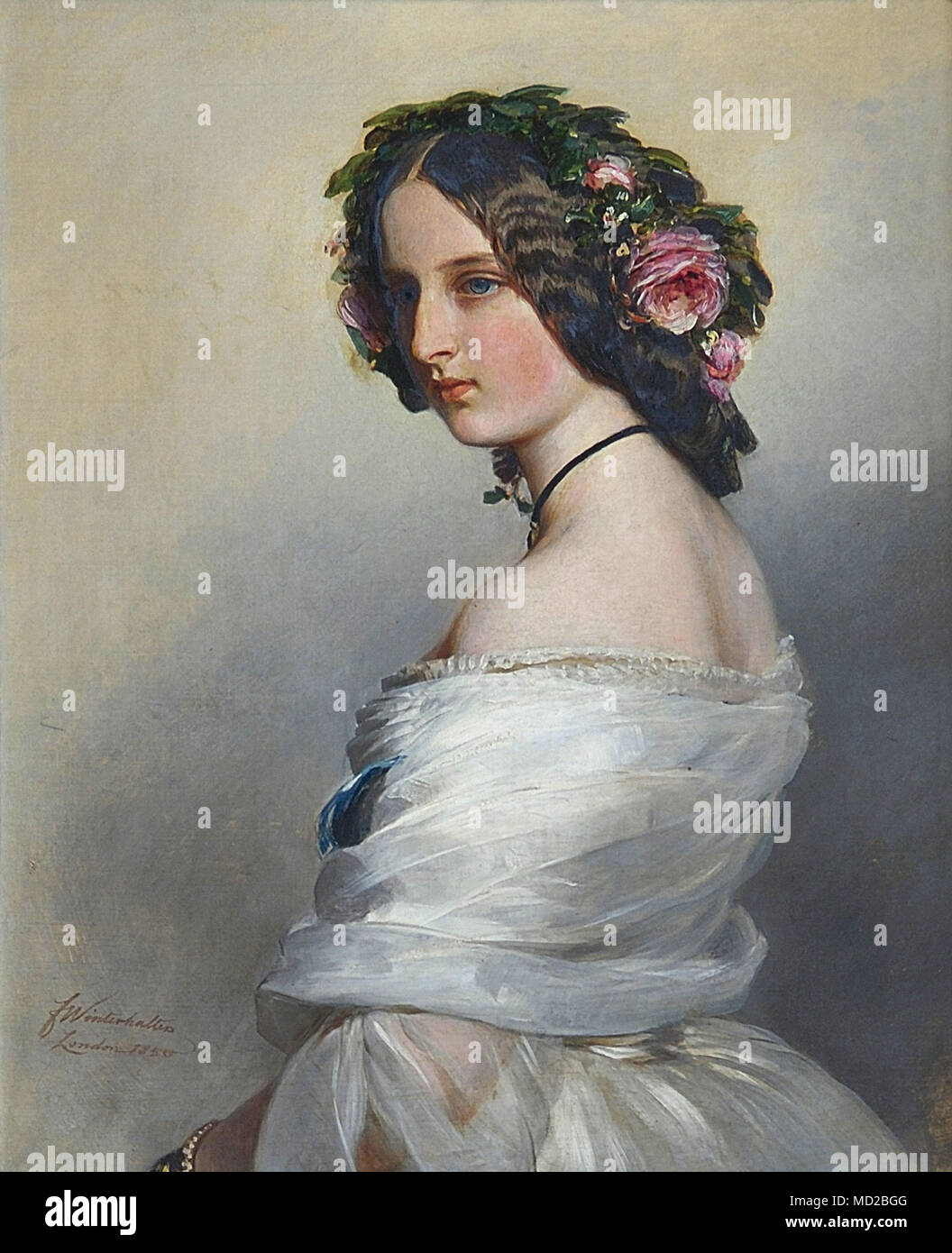 Winterhalter Franz Xavier - Lady Constance Leveson-Gower Later Duchess ...