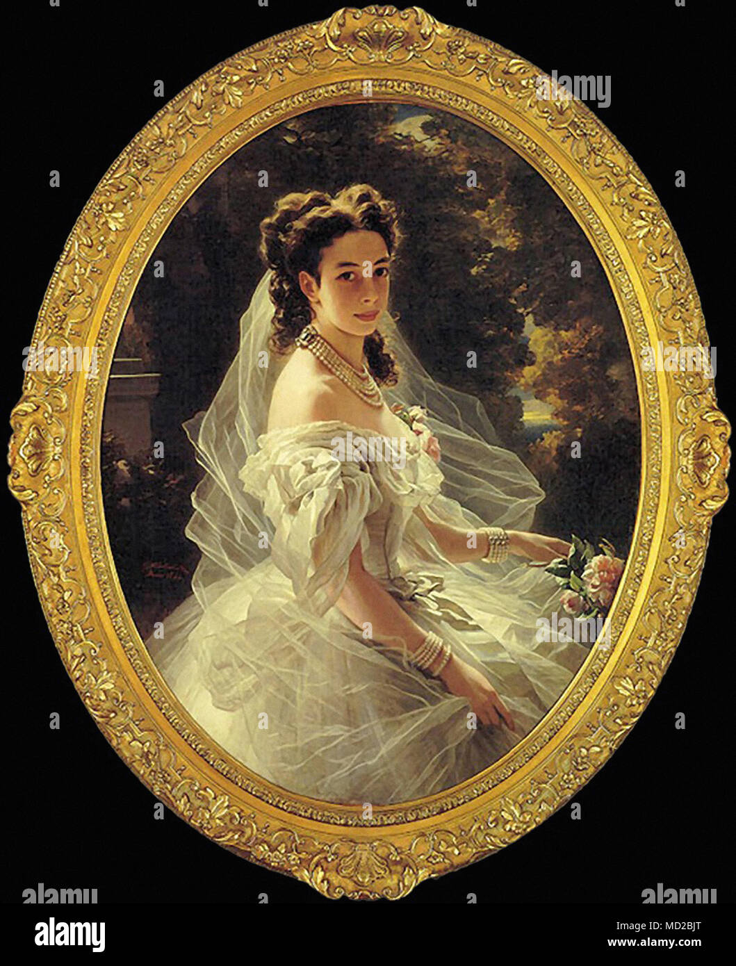 Winterhalter Franz Xavier - Pauline Sandor Princess Metternich Stock ...