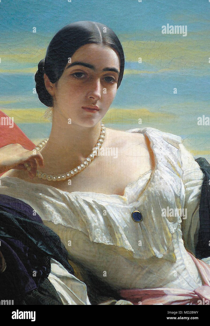 Winterhalter Franz Xavier - Portrait of Leonilla Princess of Sayn ...