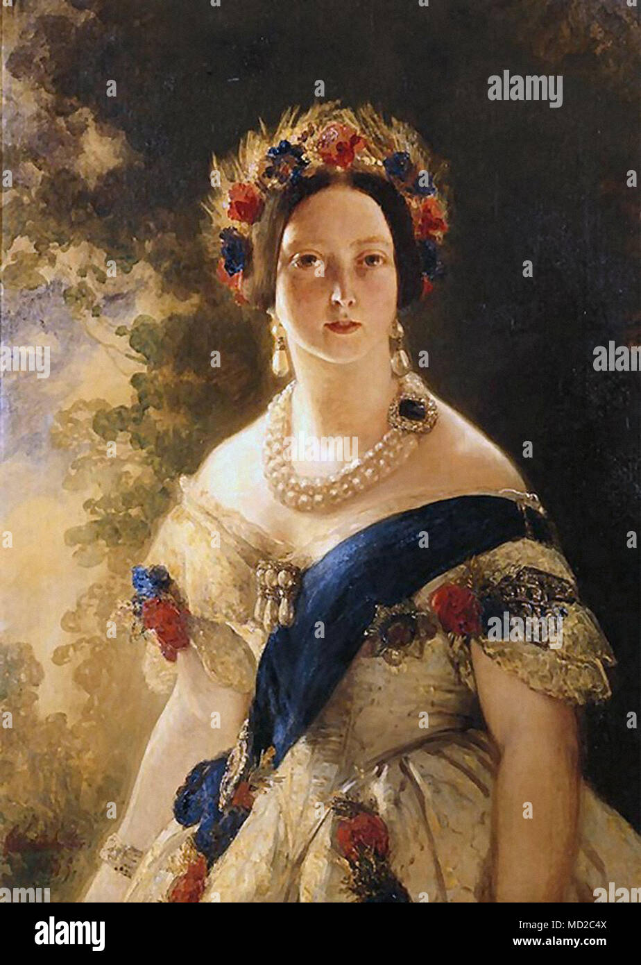 Winterhalter Franz Xavier - Queen Victoria 5 Stock Photo - Alamy