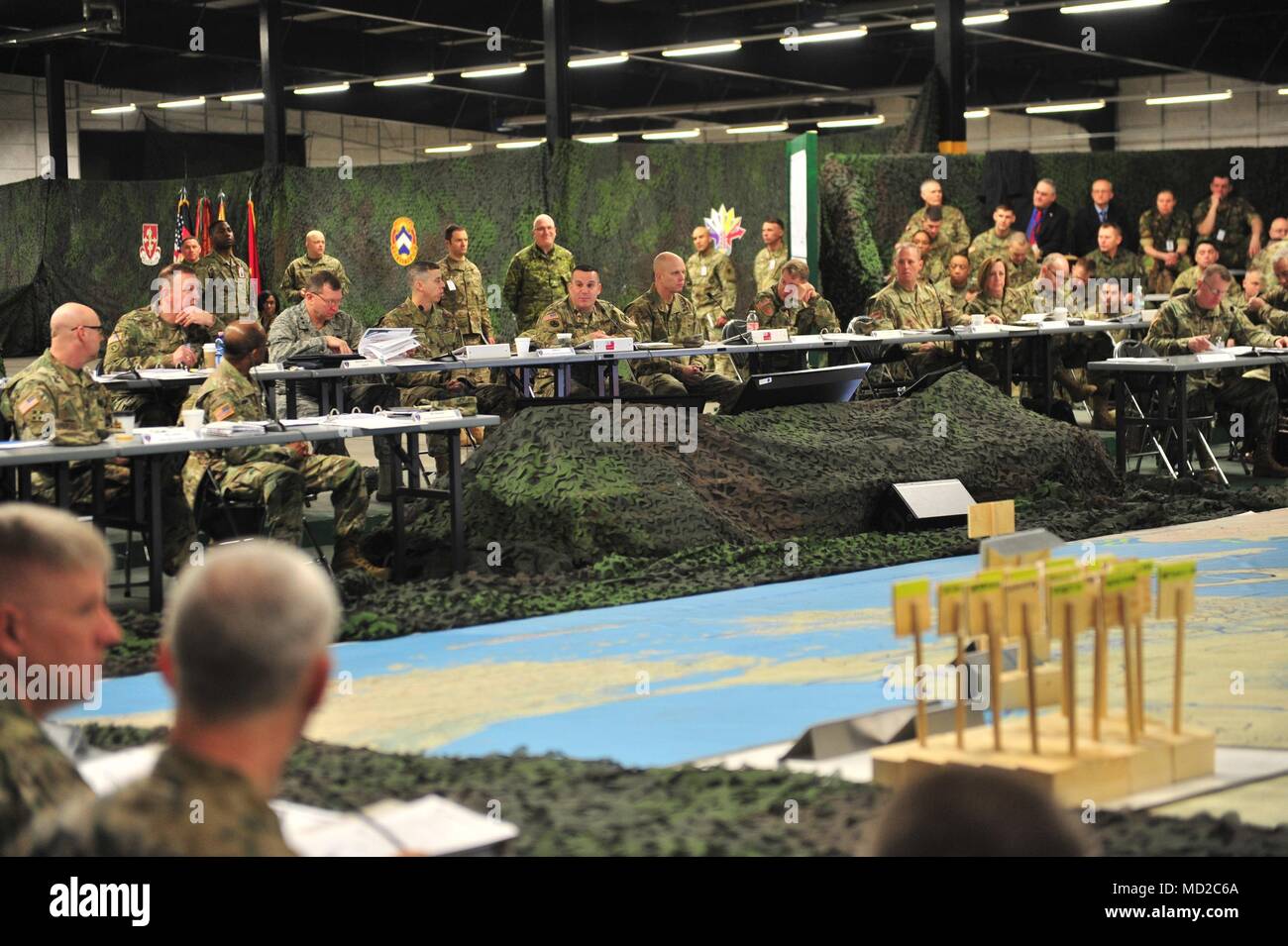 Maj. Gen. Steven A. Shapiro, 21st Theater Sustainment Command commanding general, leads military ...