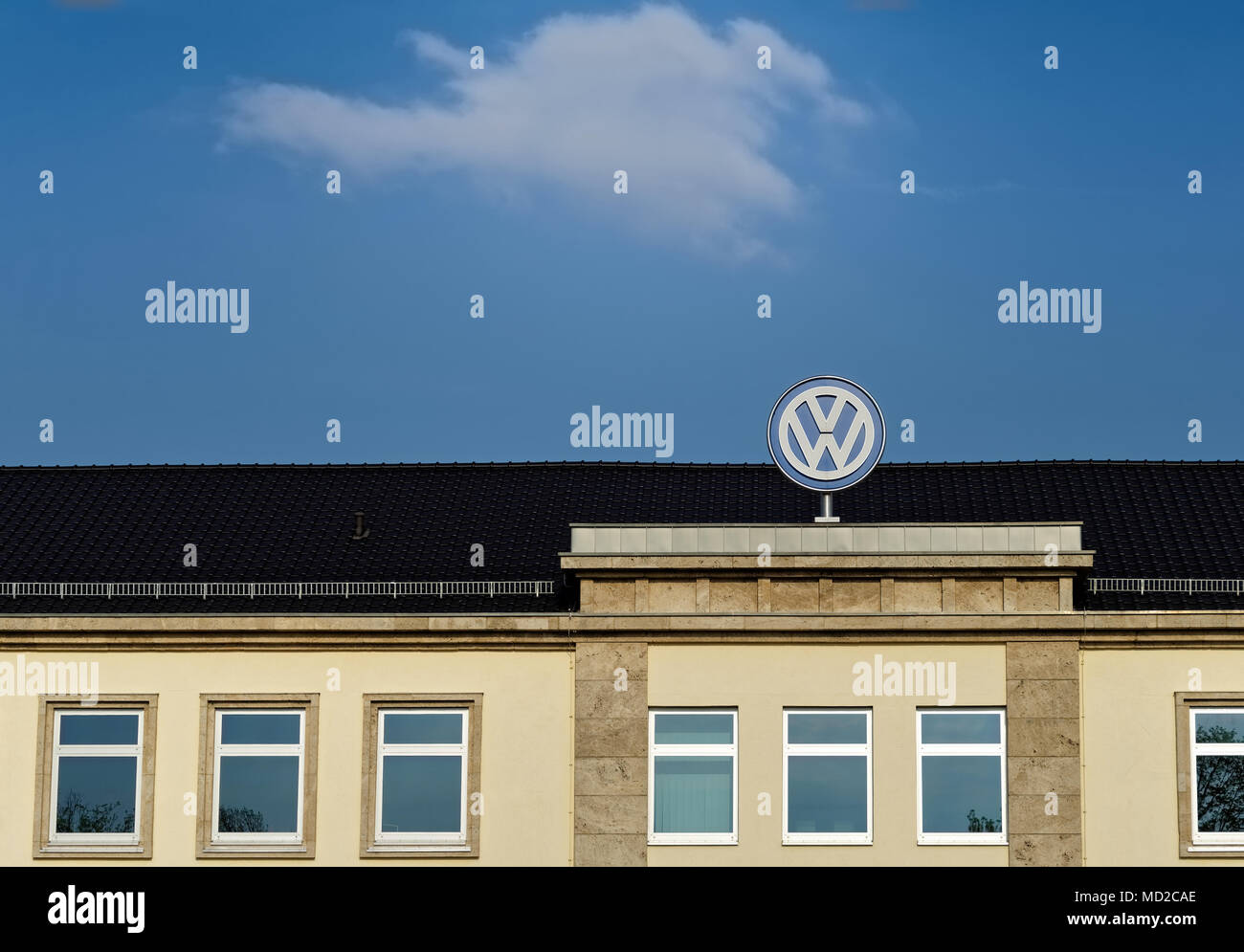 Brunswick, Lower Saxony, Germany - April 15, 2018: Upper part of the ...
