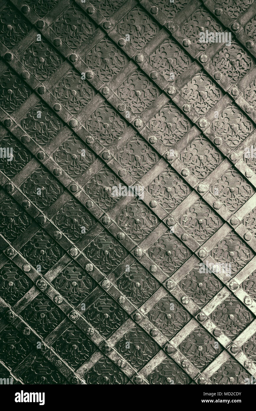 Magnificent wrought iron gates, ornamental forging, forged elements ...