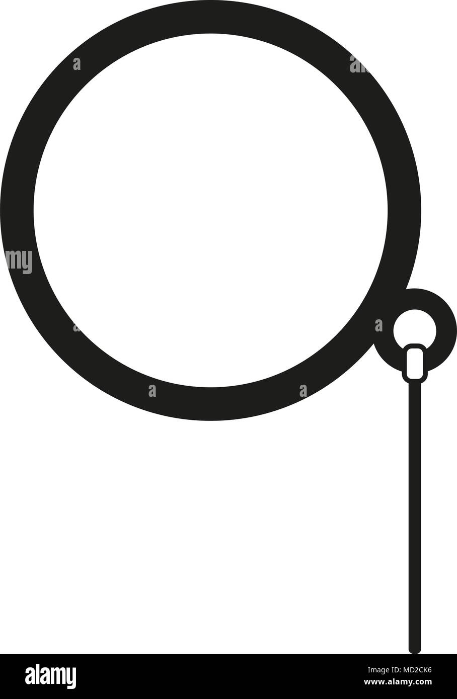 Black and white monocle silhouette Stock Vector Image & Art - Alamy