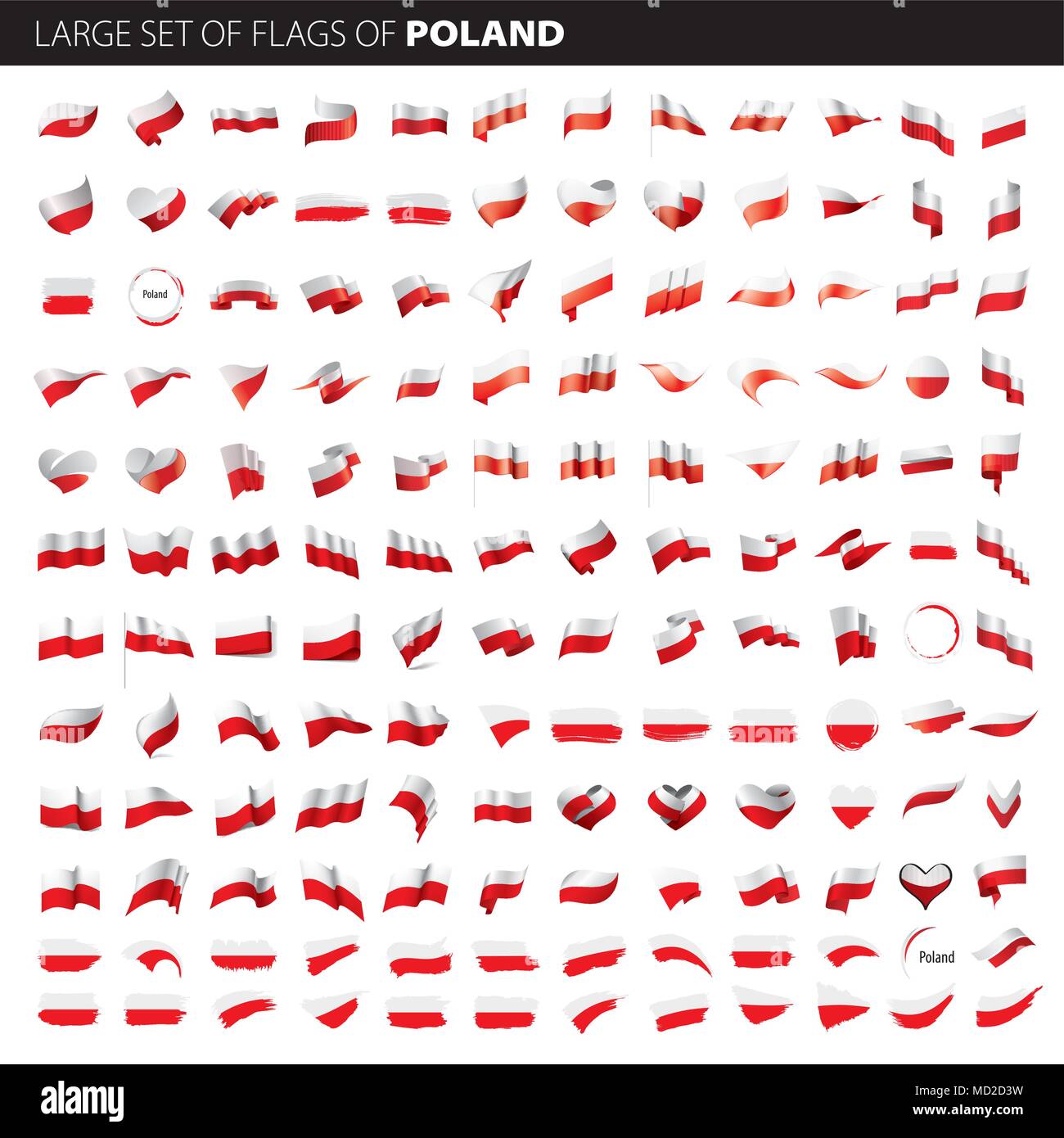 Big polish flag Stock Vector Images - Alamy
