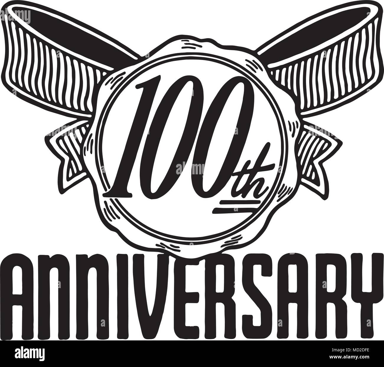 100th anniversary Stock Vector Images - Alamy
