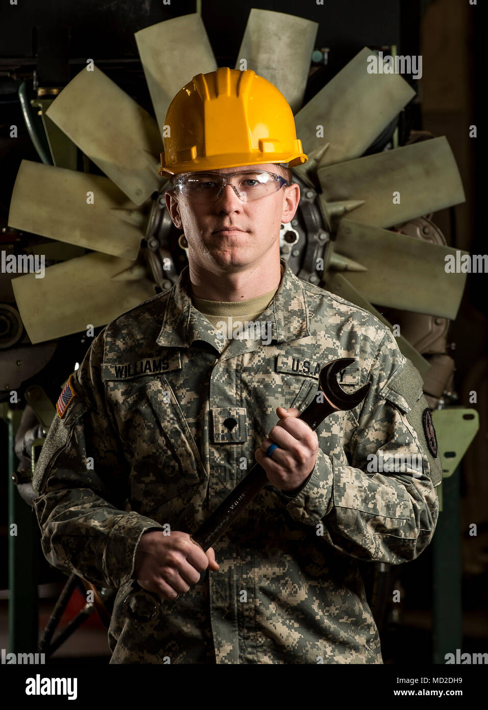 Spc. John Williams, a U.S. Army Reserve mechanic with the 346th ...