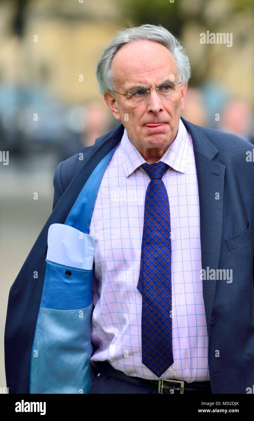 Peter Bone MP (Con: Wellingborough) on College Green, Westminster ...