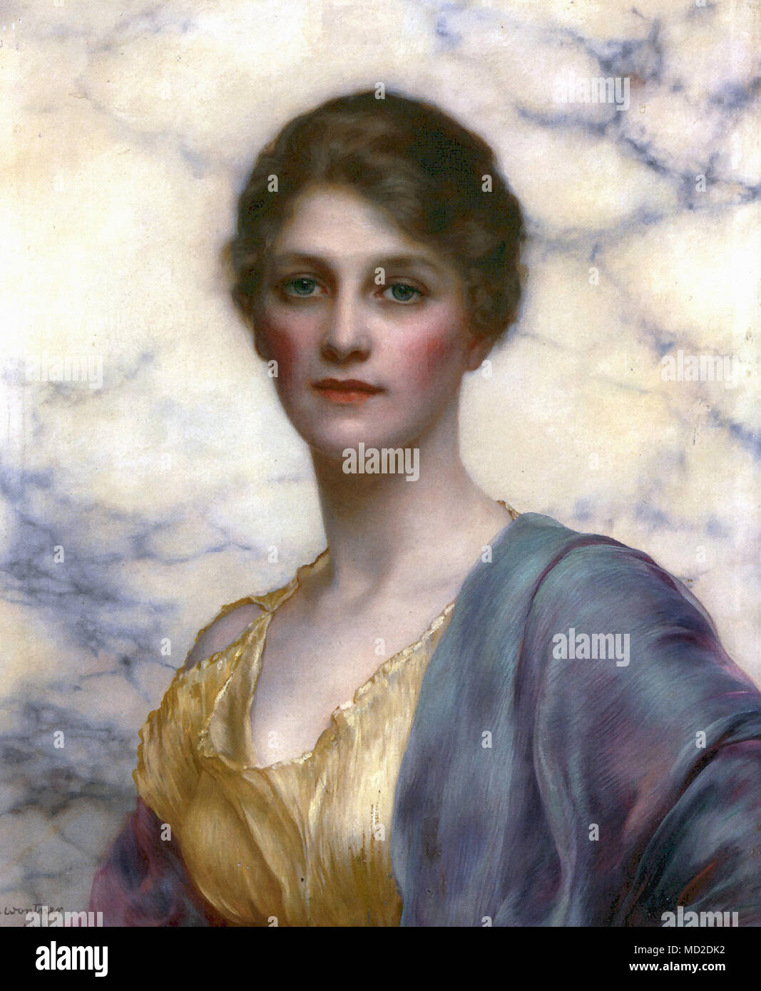 Wontner William Clarke - an Emerald-Eyed Beauty (Portrait of a Beauty ...