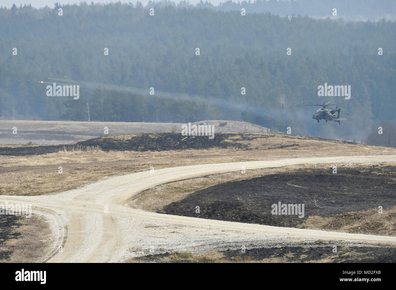 A AH-64D Apache Longbow helicopter with Task Force Task Force Viper 1st ...