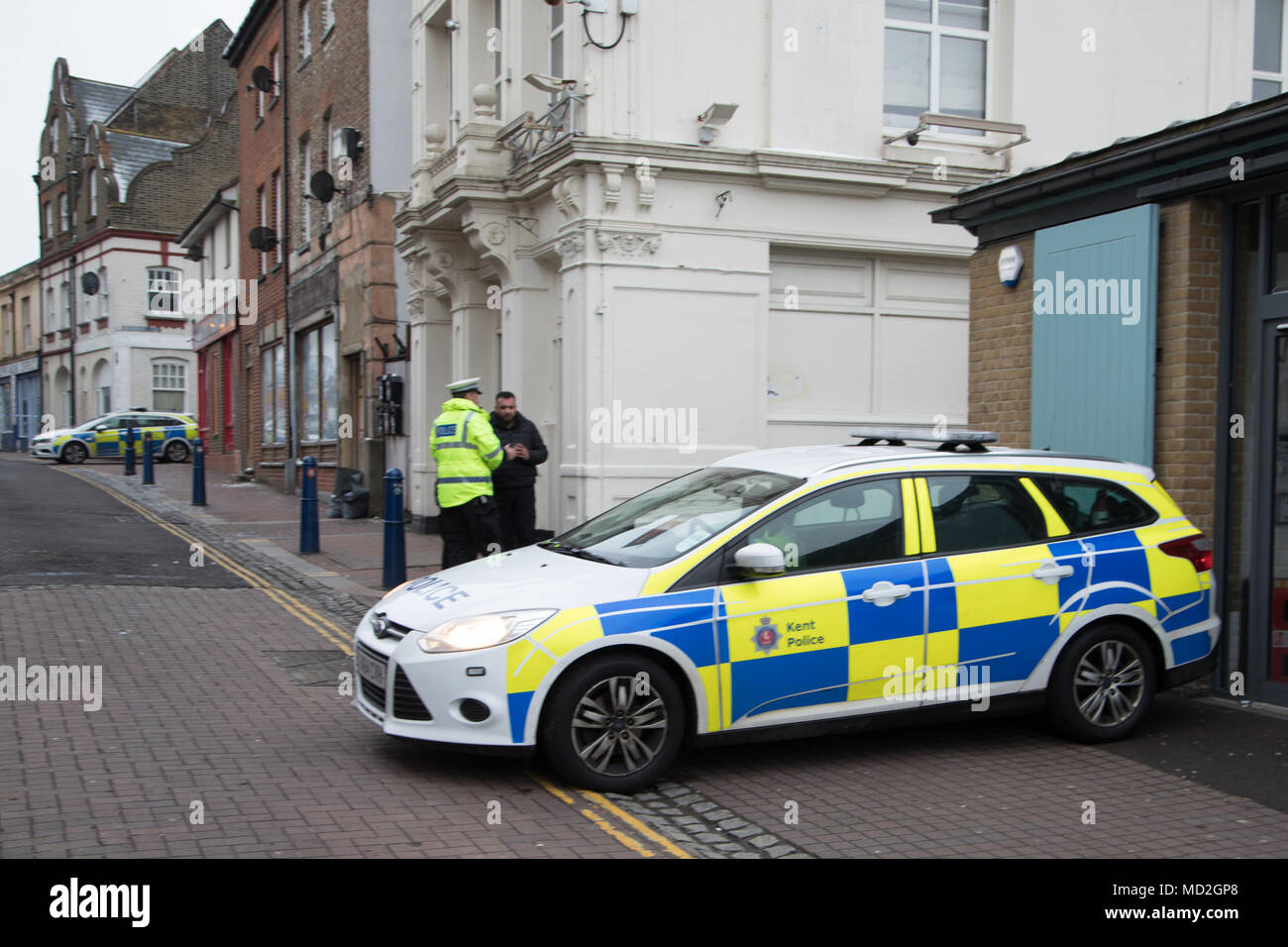A car was driven into the entrance of Blakes Nightclub in Queen Street ...