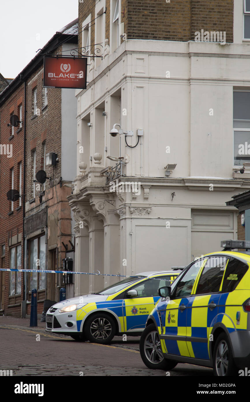 A car was driven into the entrance of Blakes Nightclub in Queen Street ...