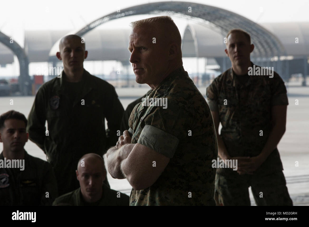 Brig. Gen. Thomas D. Weidley, commanding general of 1st Marine Aircraft ...