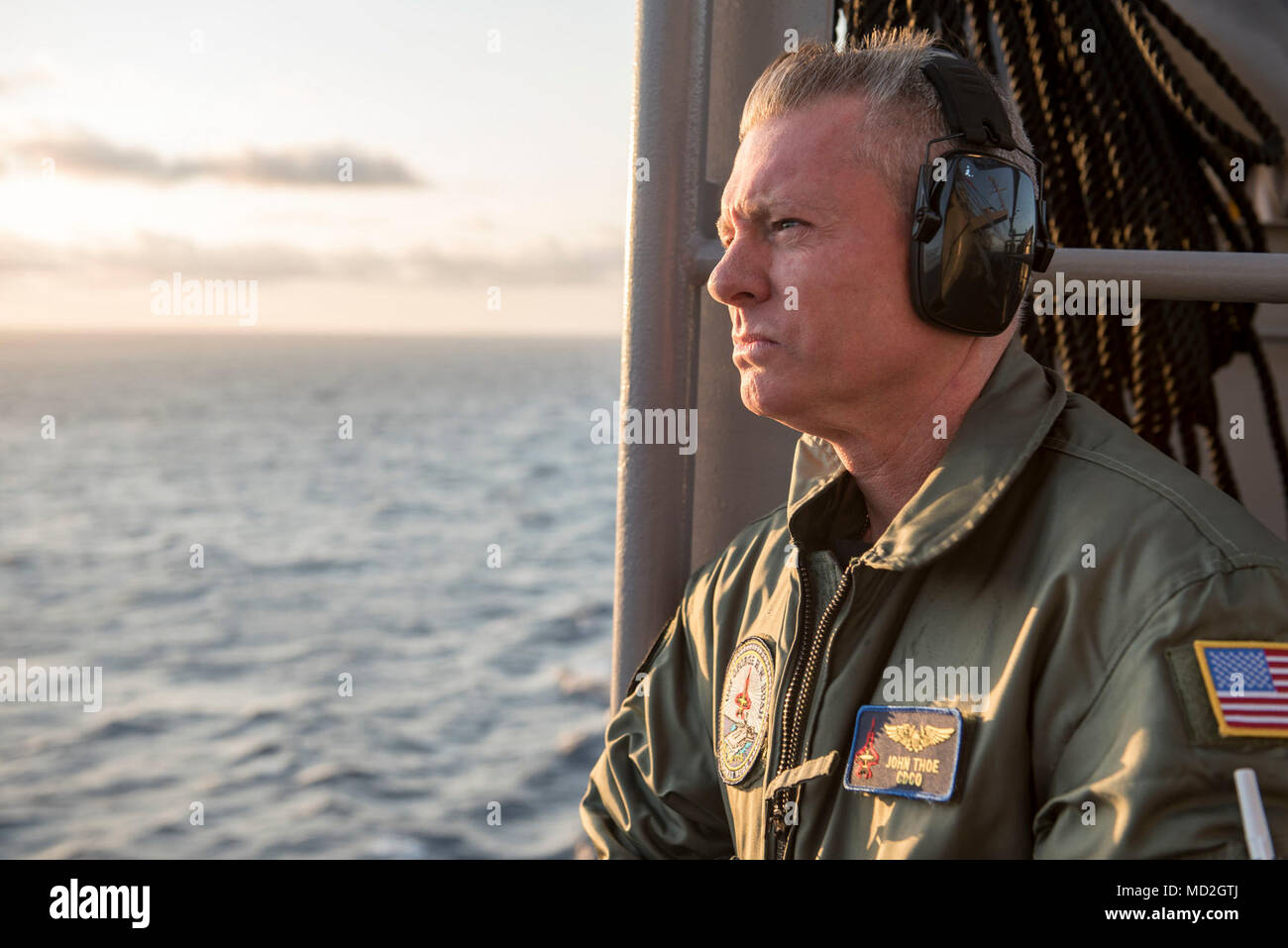 ATLANTIC OCEAN (March 26, 2018) Cmdr. John Thoe, combat direction ...