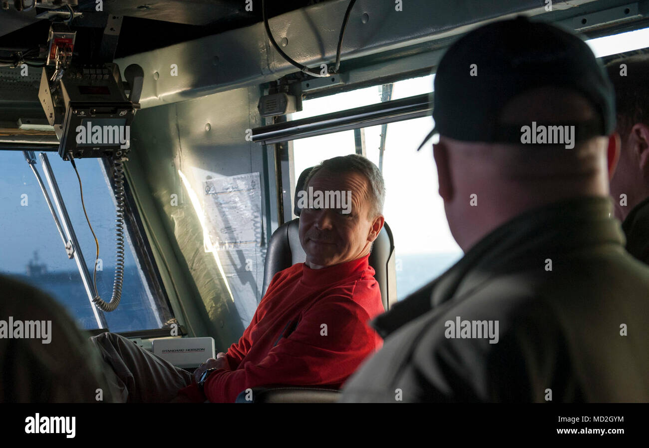 (March 26, 2018) Capt. Sean Bailey, commanding officer of the aircraft ...
