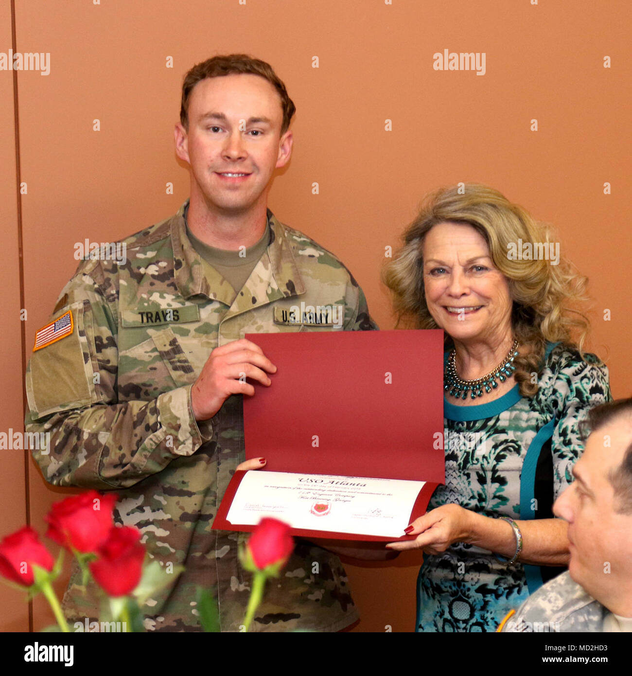 2nd Lt. Kenneth Travis, acting commander of the 718th Engineer Company ...
