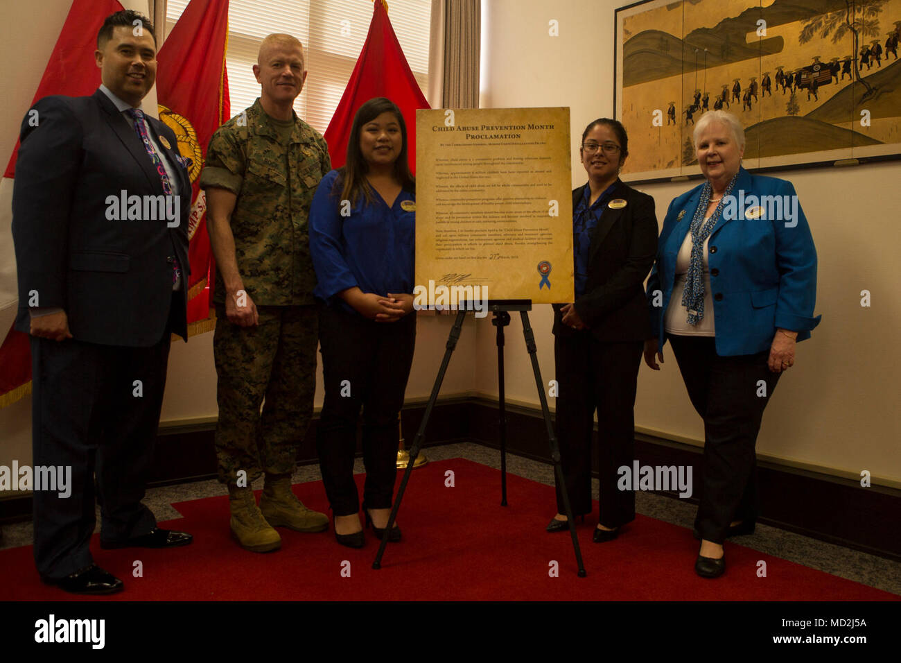 CAMP FOSTER, OKINAWA, Japan – Starting on the left, Clark Jackson, Brig ...