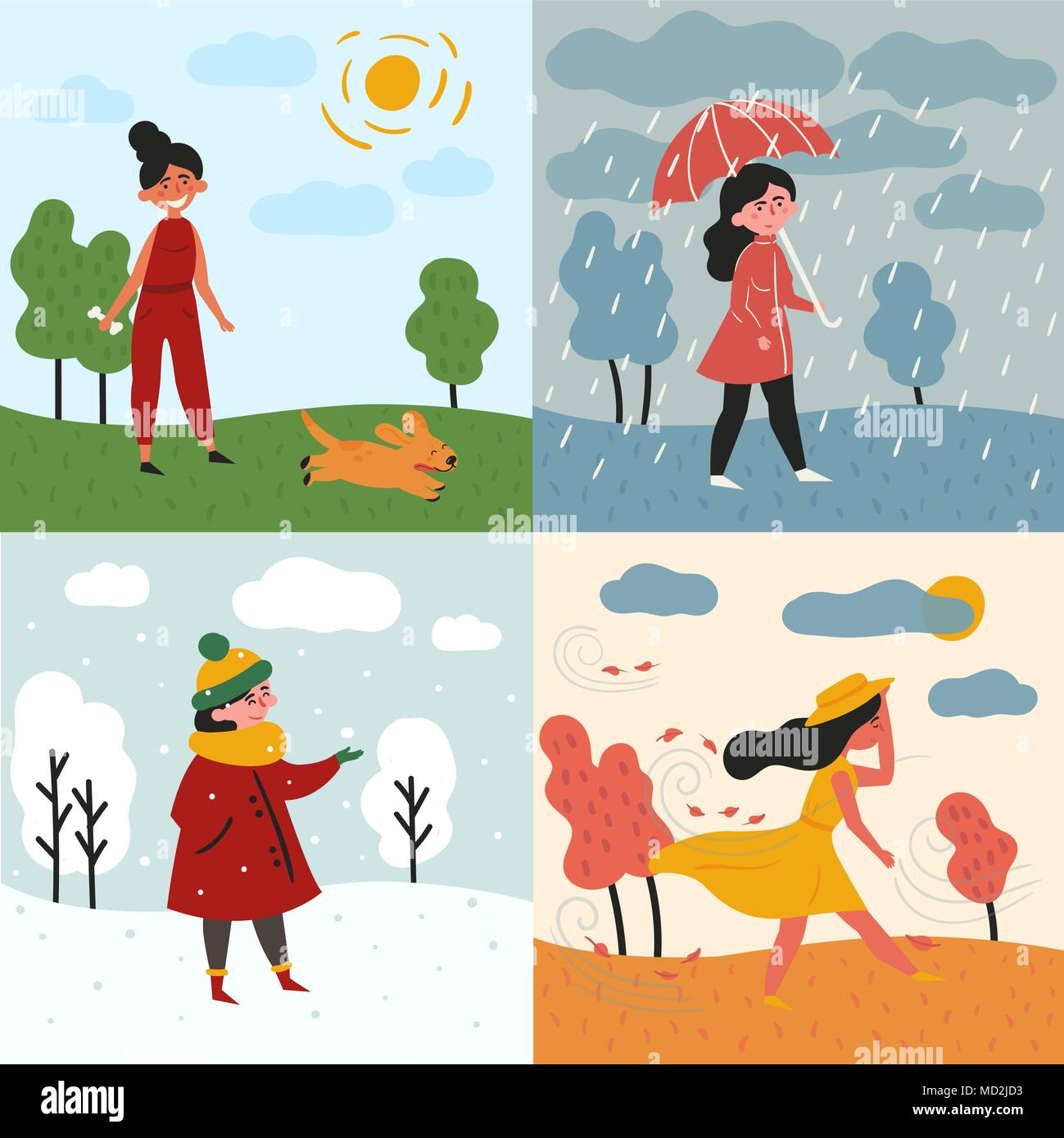 Four Seasons Concept High Resolution Stock Photography and Images - Alamy