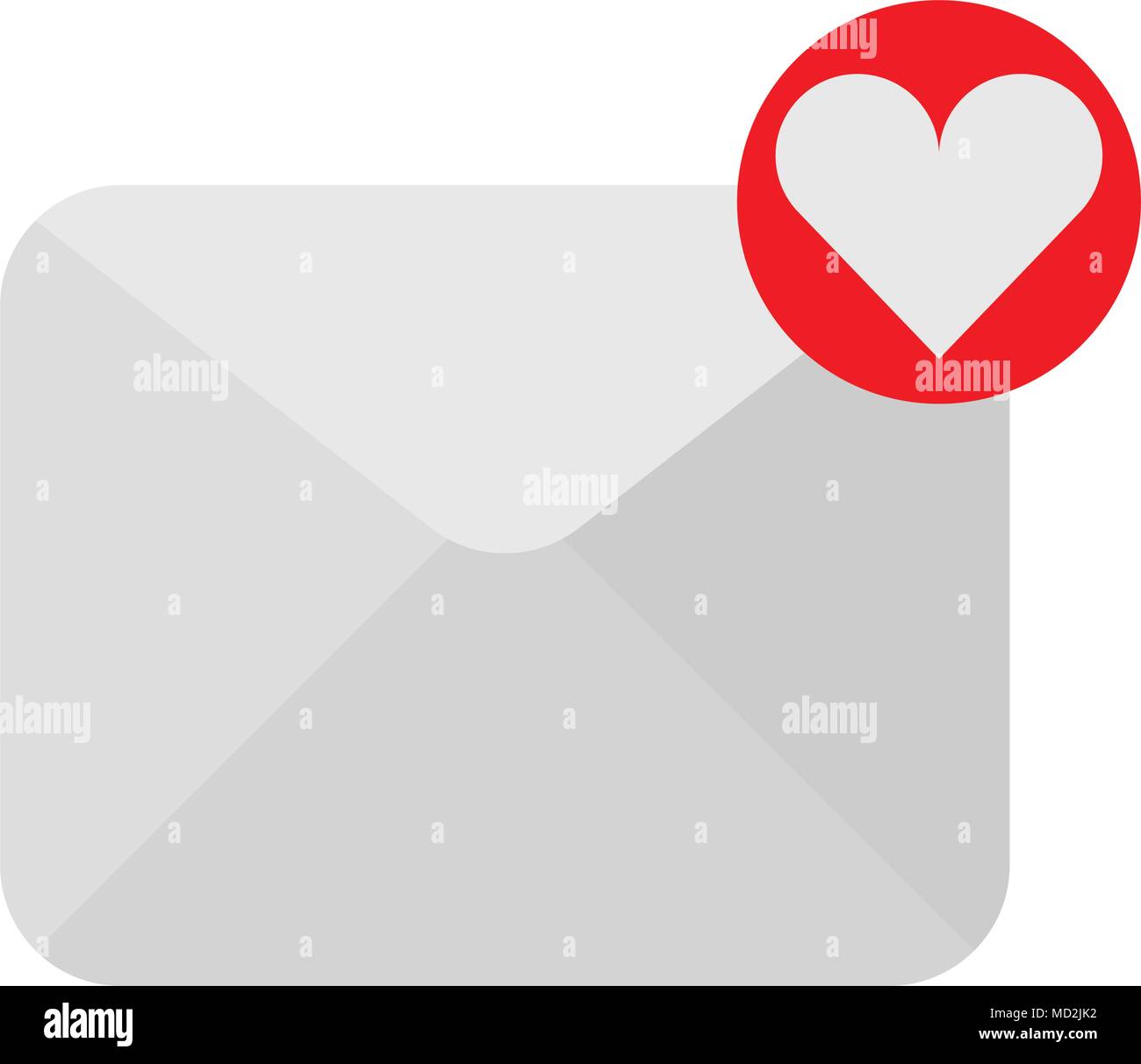 love letter icon. vector illustration. flat style Stock Vector Image ...