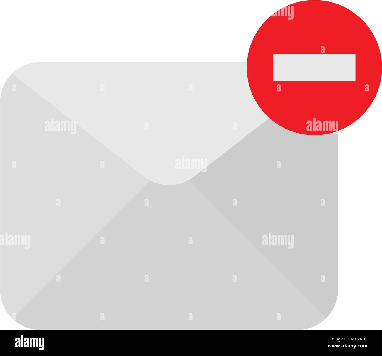 Delete message icon Stock Vector Image & Art - Alamy