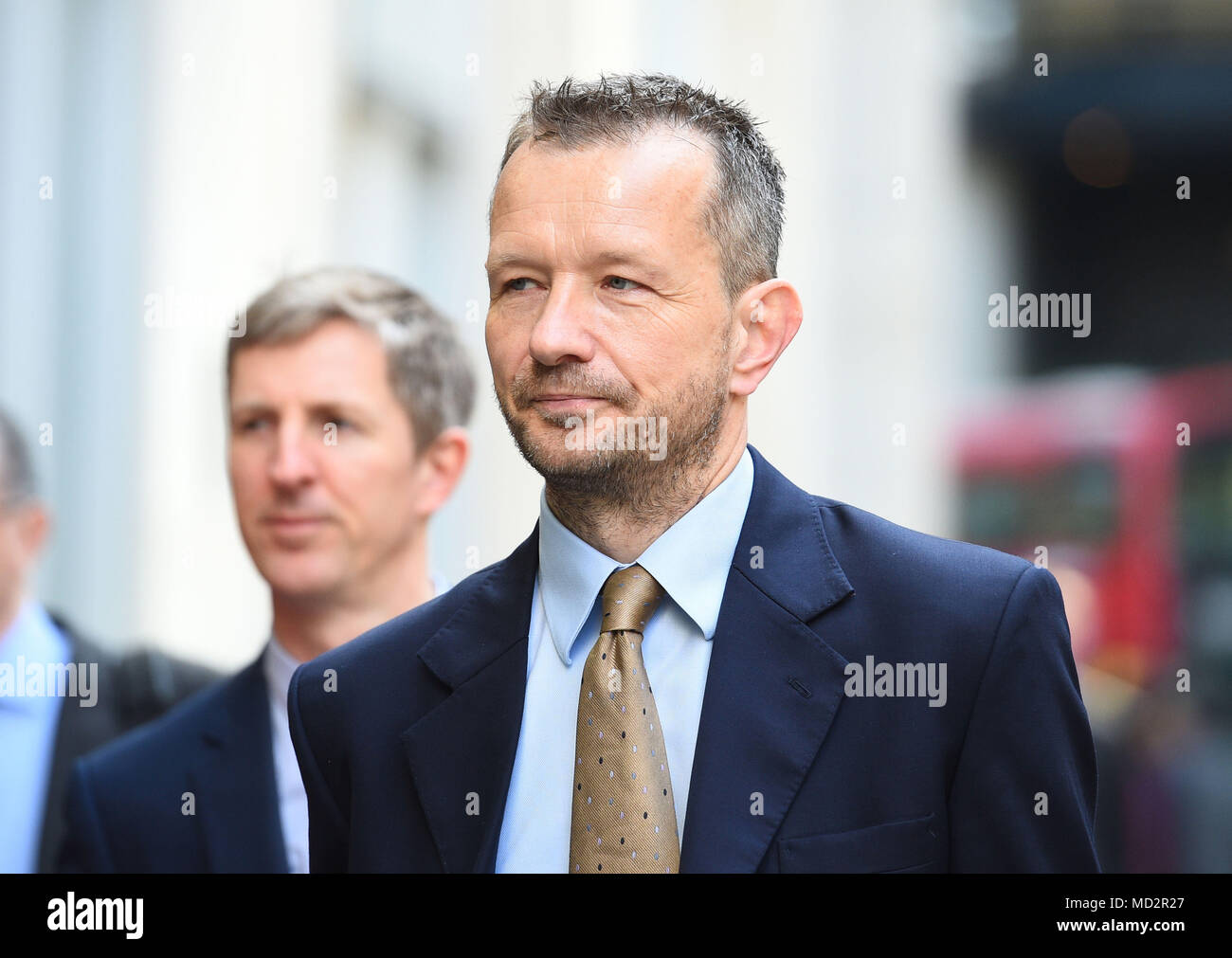 Jonathan Munro Head of BBC Newsgathering arrives at the Rolls Building in London for the ...