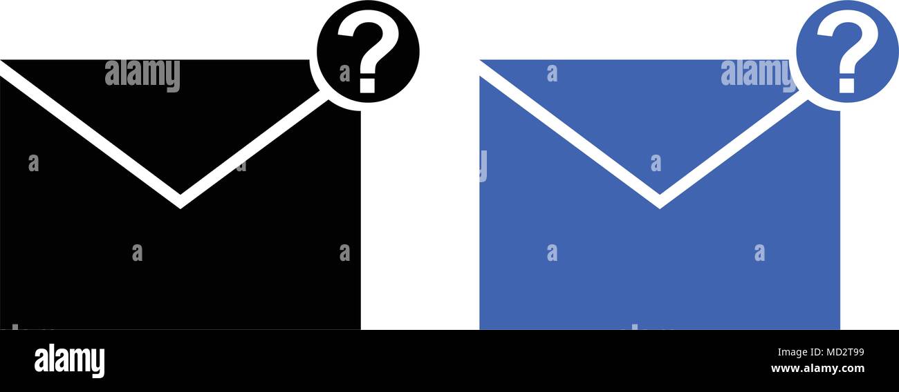 Unknown message icon. vector illustration. glyph style Stock Vector ...