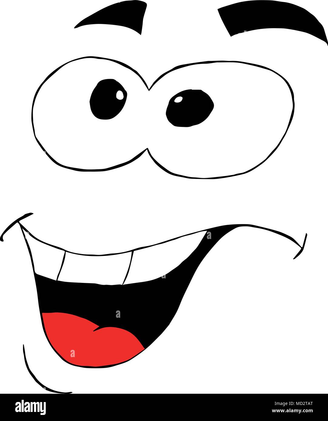 Smiley face cartoon character - Vector Stock Vector Image & Art - Alamy