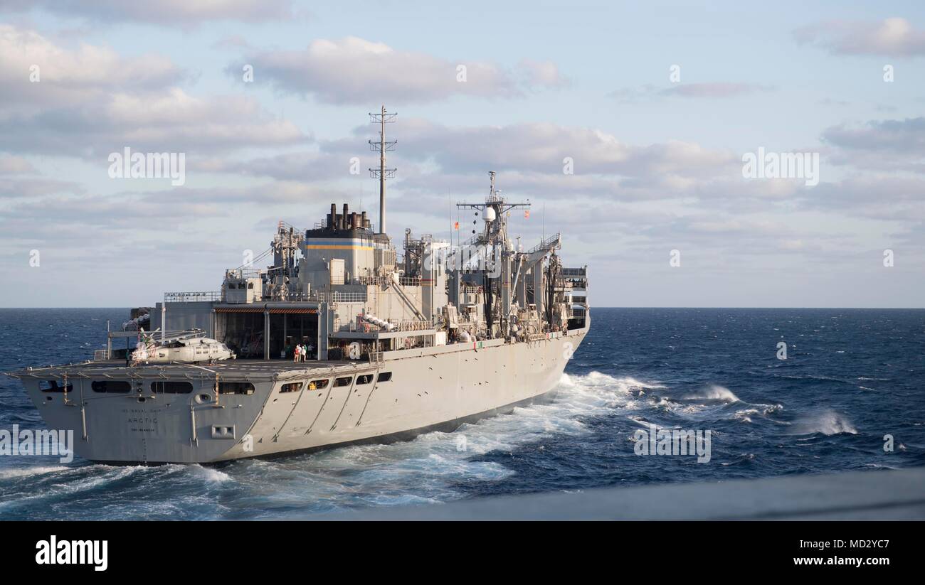 180413-N-EV253-033 ATLANTIC OCEAN (April 13, 2018) The guided-missile ...