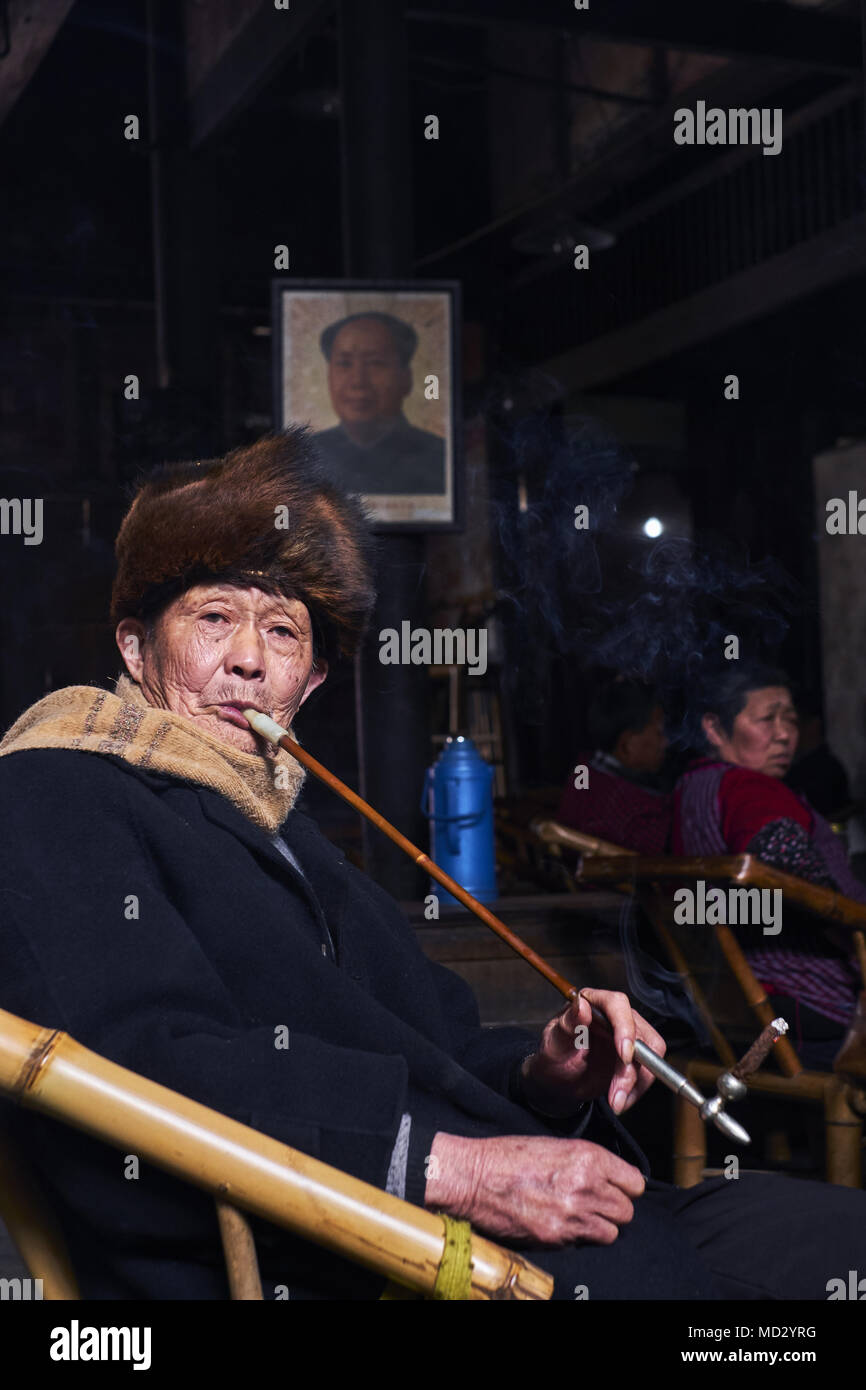 China, Sichuan province, Chengdu, old tea house Stock Photo - Alamy