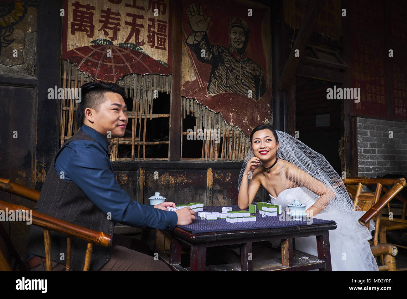 China, Sichuan province, Chengdu, old tea house Stock Photo - Alamy