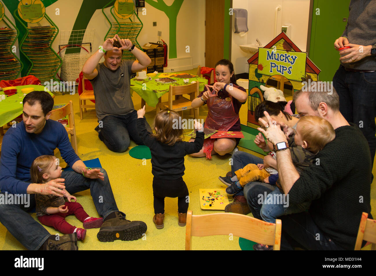 Parent & baby class Stock Photo - Alamy