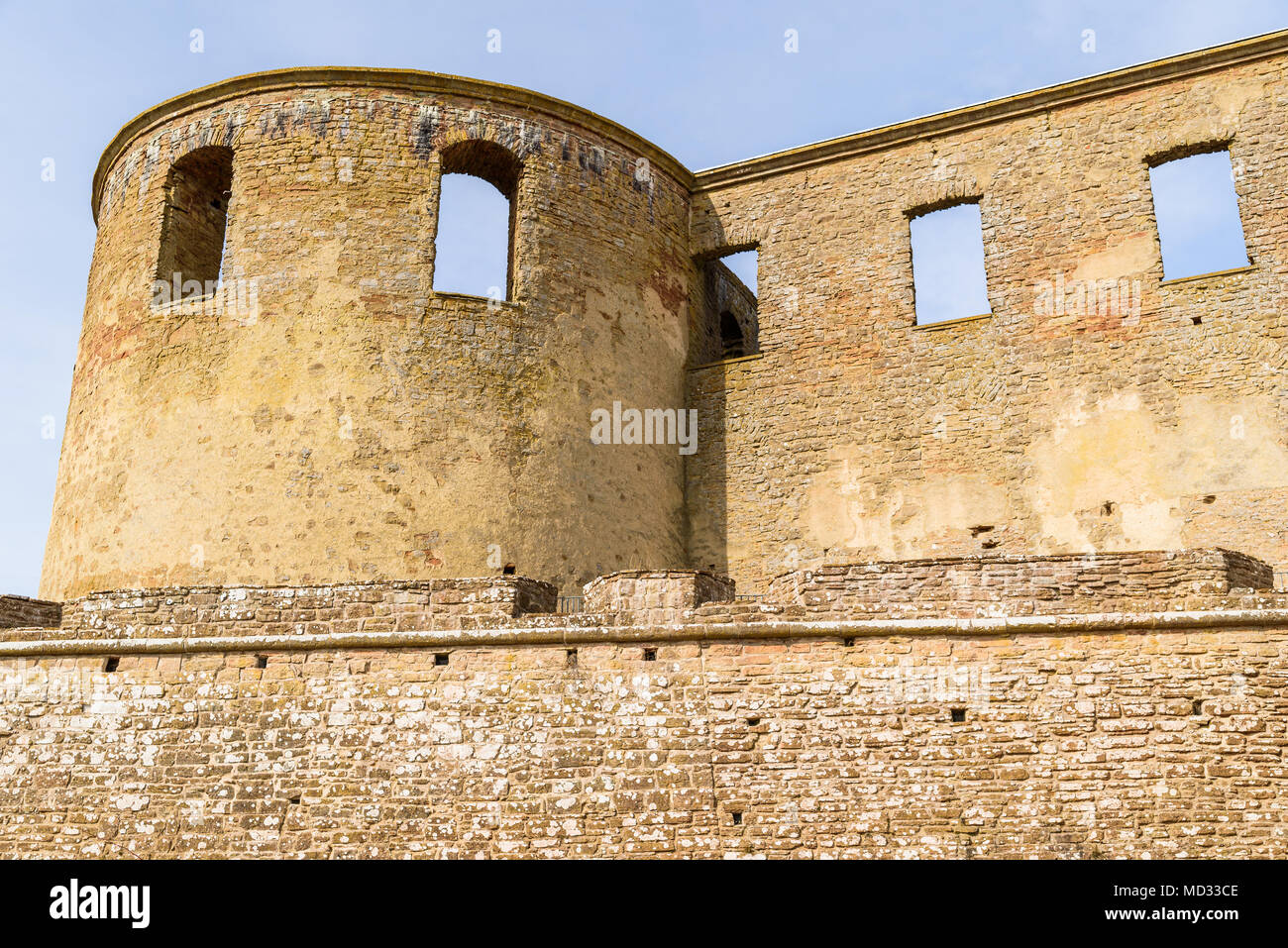 Historic castle ruin at Bornholm, Oland in Sweden. A popular travel ...