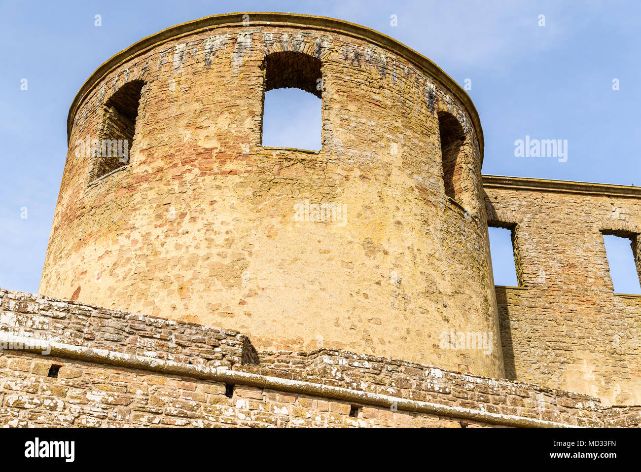 Historic castle ruin at Bornholm, Oland in Sweden. A popular travel ...