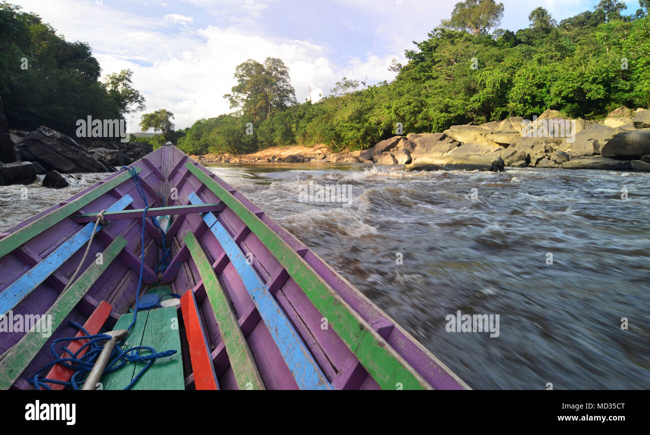 Borneo dayak longhouse children hi-res stock photography and images - Alamy