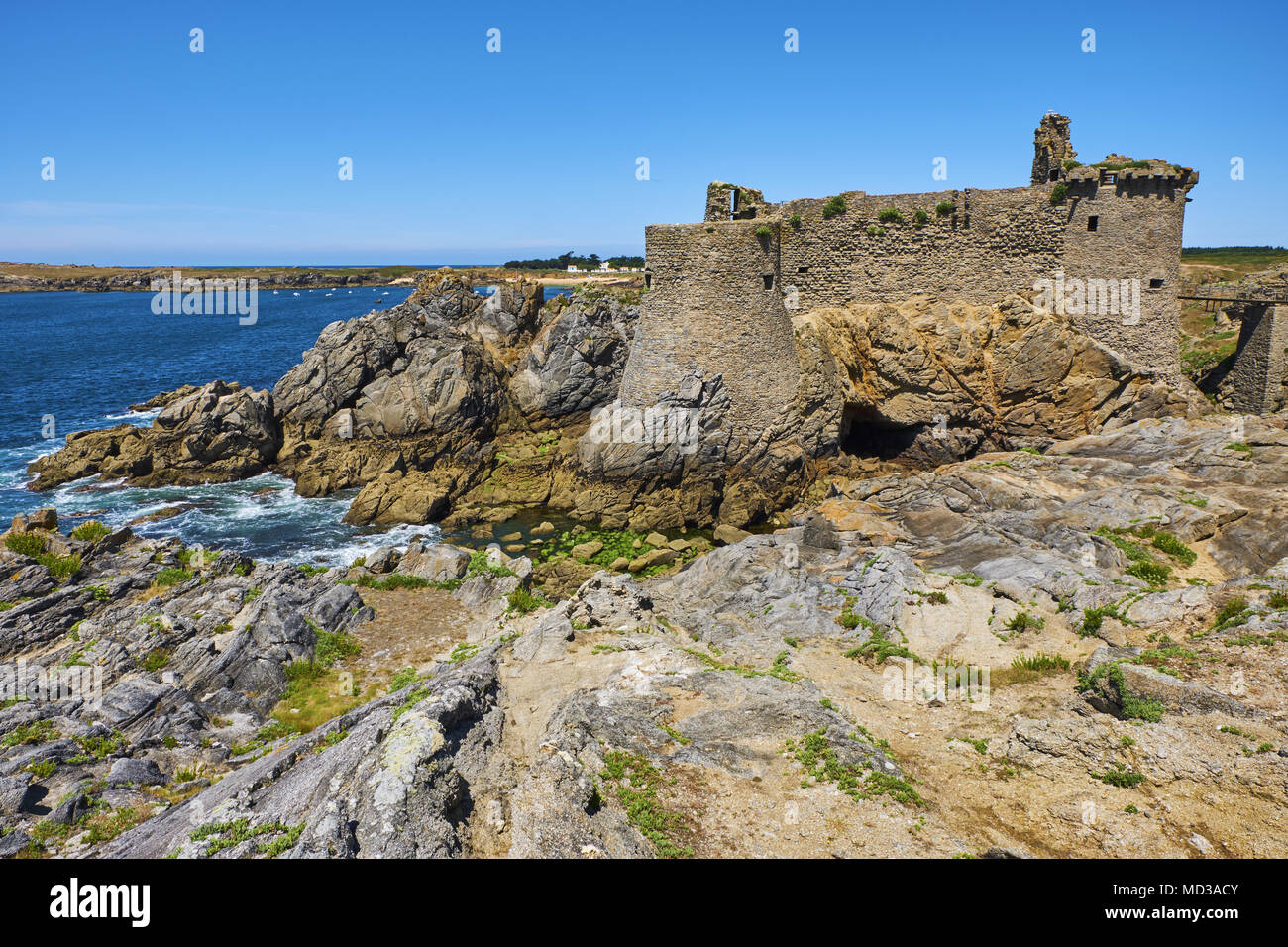 France, Vendée (85), Ile d'Yeu, le Vieux Chateau // France, Vendée, Yeu ...