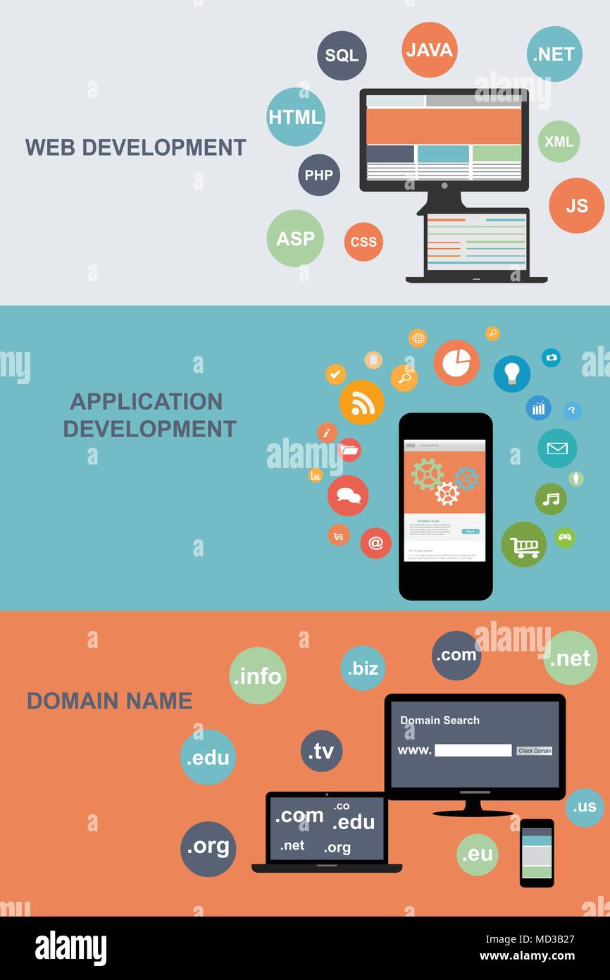 Application domain background Stock Vector Images - Alamy