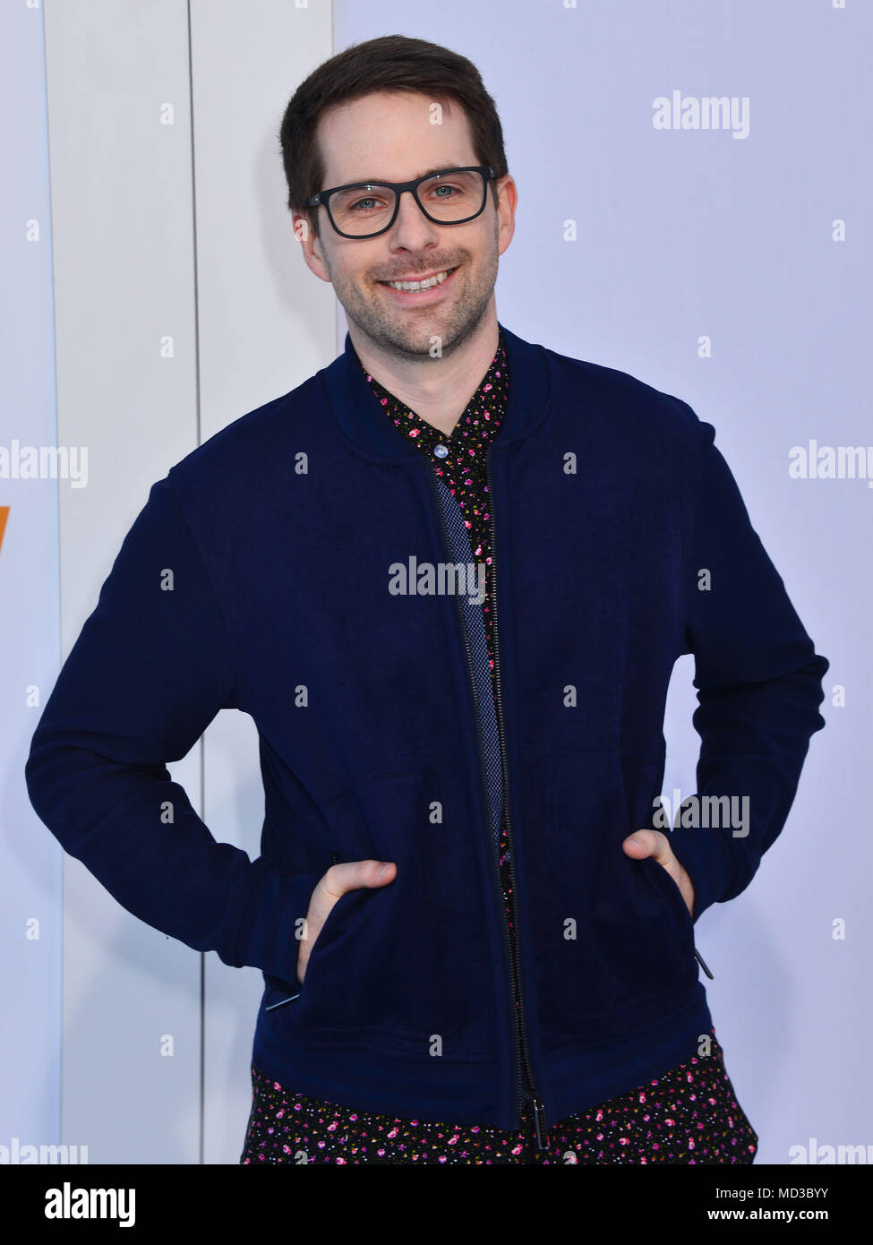 Los Angeles, USA. 17th Apr, 2018. Ian Hecox arrives at the Premiere Of ...