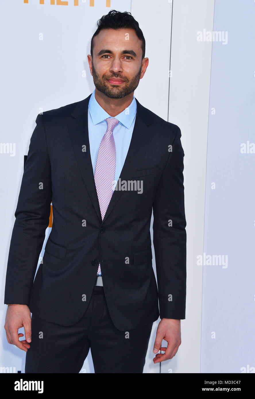 Los Angeles, USA. 17th Apr, 2018. Mo Abhat arrives at the Premiere Of ...