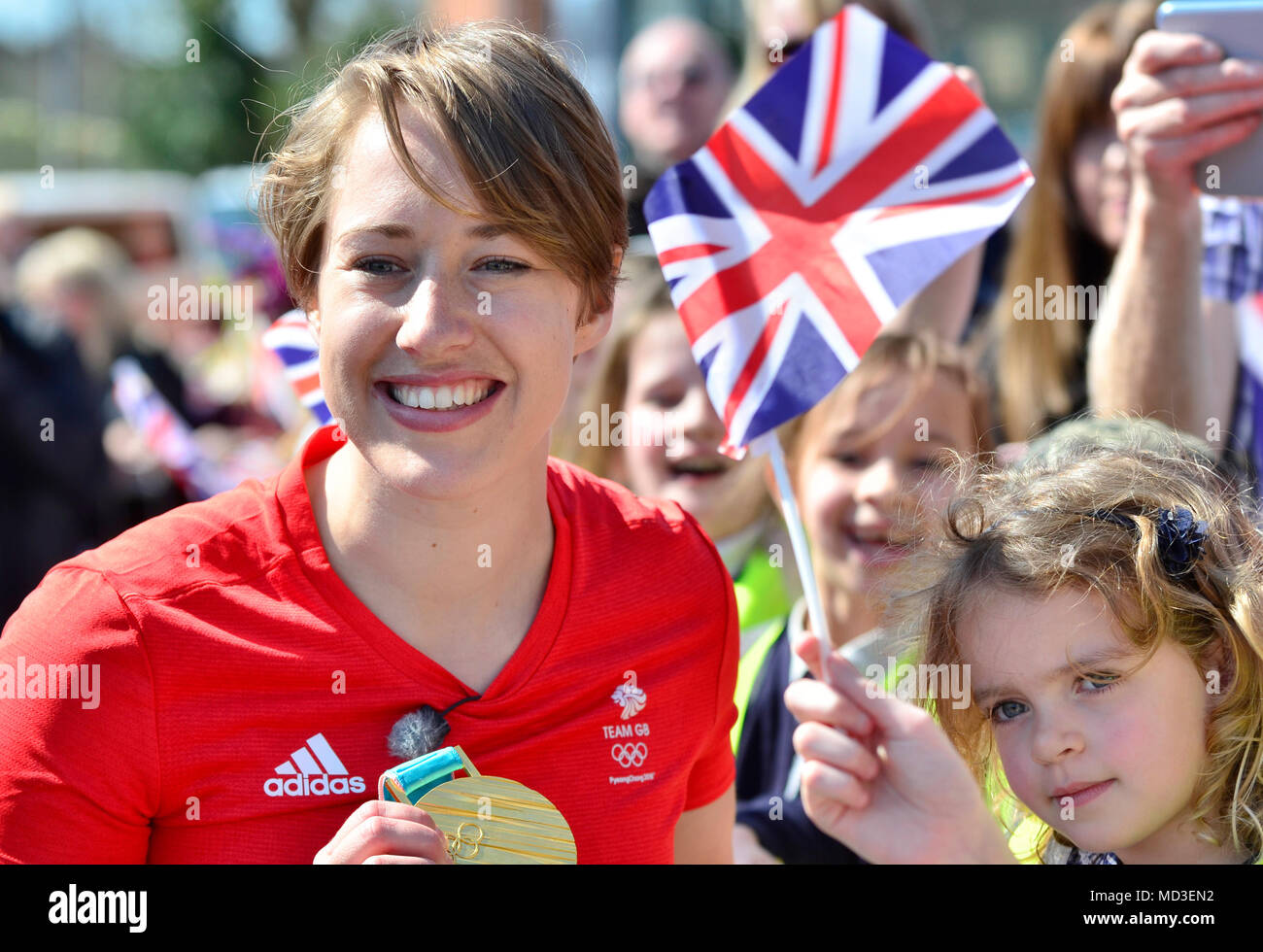 Lizzy Yarnold on a tour of the area around Sevenoaks, Kent, where she ...