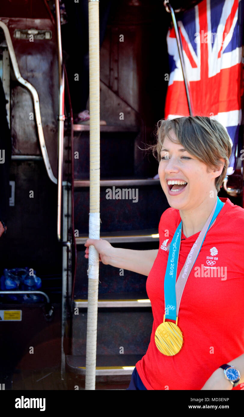 Lizzy Yarnold on a tour of the area around Sevenoaks, Kent, where she ...