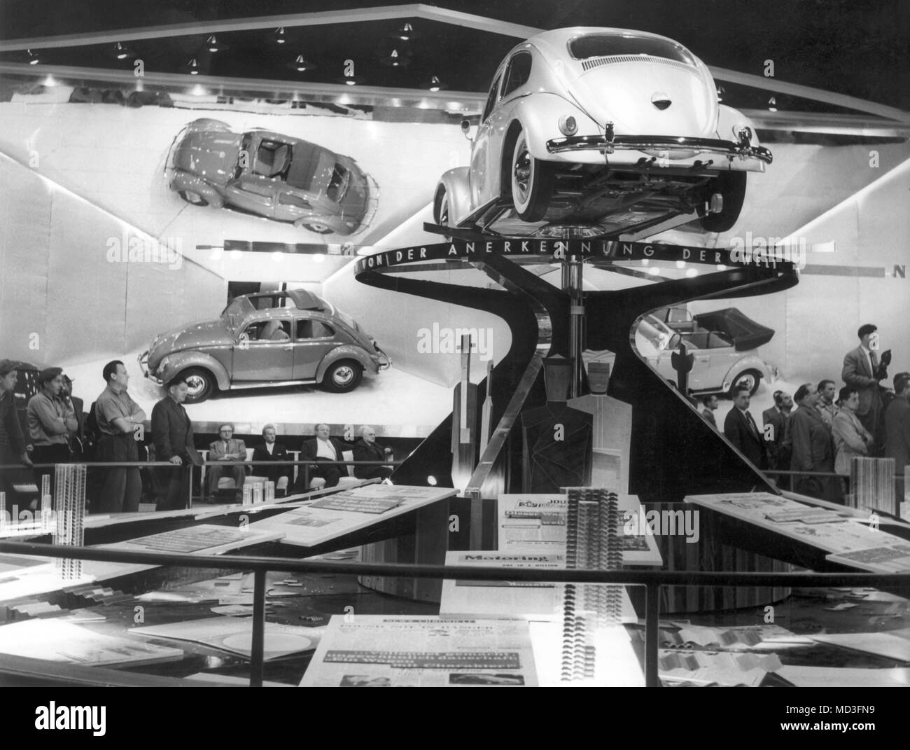 Visitors to the VW stand at the International Motor Show IAA in ...