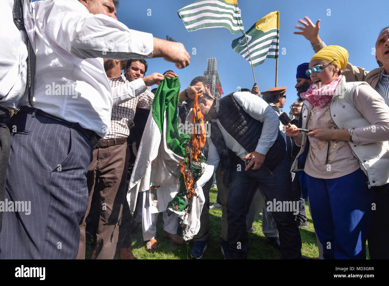 Indian flag torn hi-res stock photography and images - Alamy
