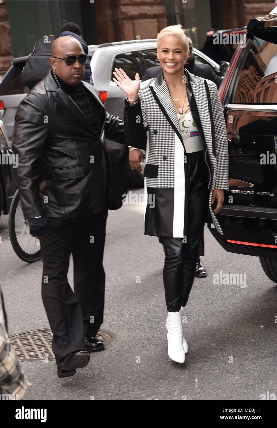 New York, NY, USA. 18th Apr, 2018. Paula Patton, seen at BUILD Series ...