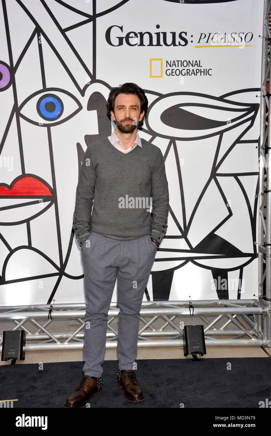 Rome, Italy. 18th Apr, 2018. Rome, Red Carpet film: Genius-Picasso ...