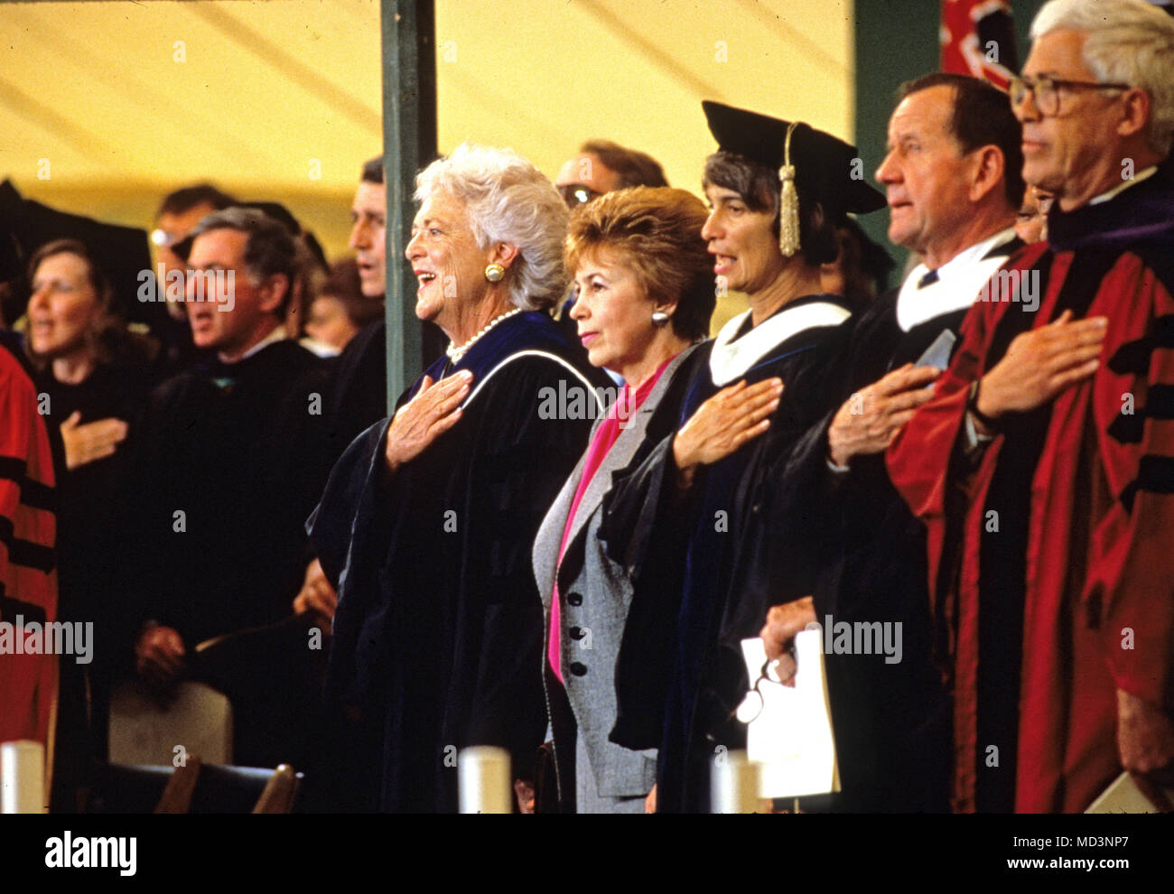 First lady Barbara Bush and Raisa Gorbachev, wife of President Mikhail ...