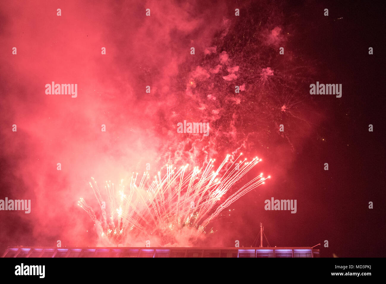 Tel Aviv-Yafo, Israel. 18 April 2018: Celebration of the 70th ...