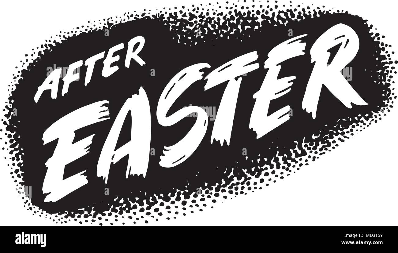 After Easter - Retro Clipart Banner Stock Vector Image & Art - Alamy