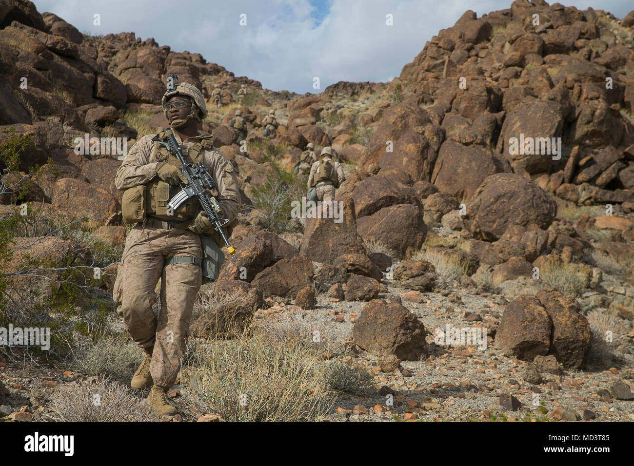 U.S. Marine Corps Lance Cpl. Peyton Ross, an infantryman with 3rd Light ...