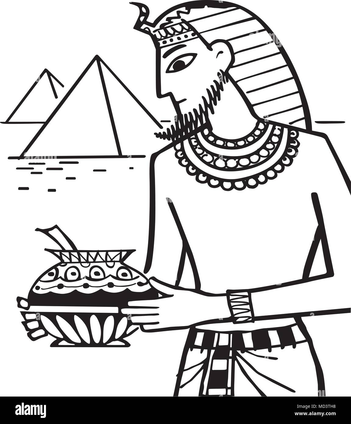 Egyptian Clipart Black And White